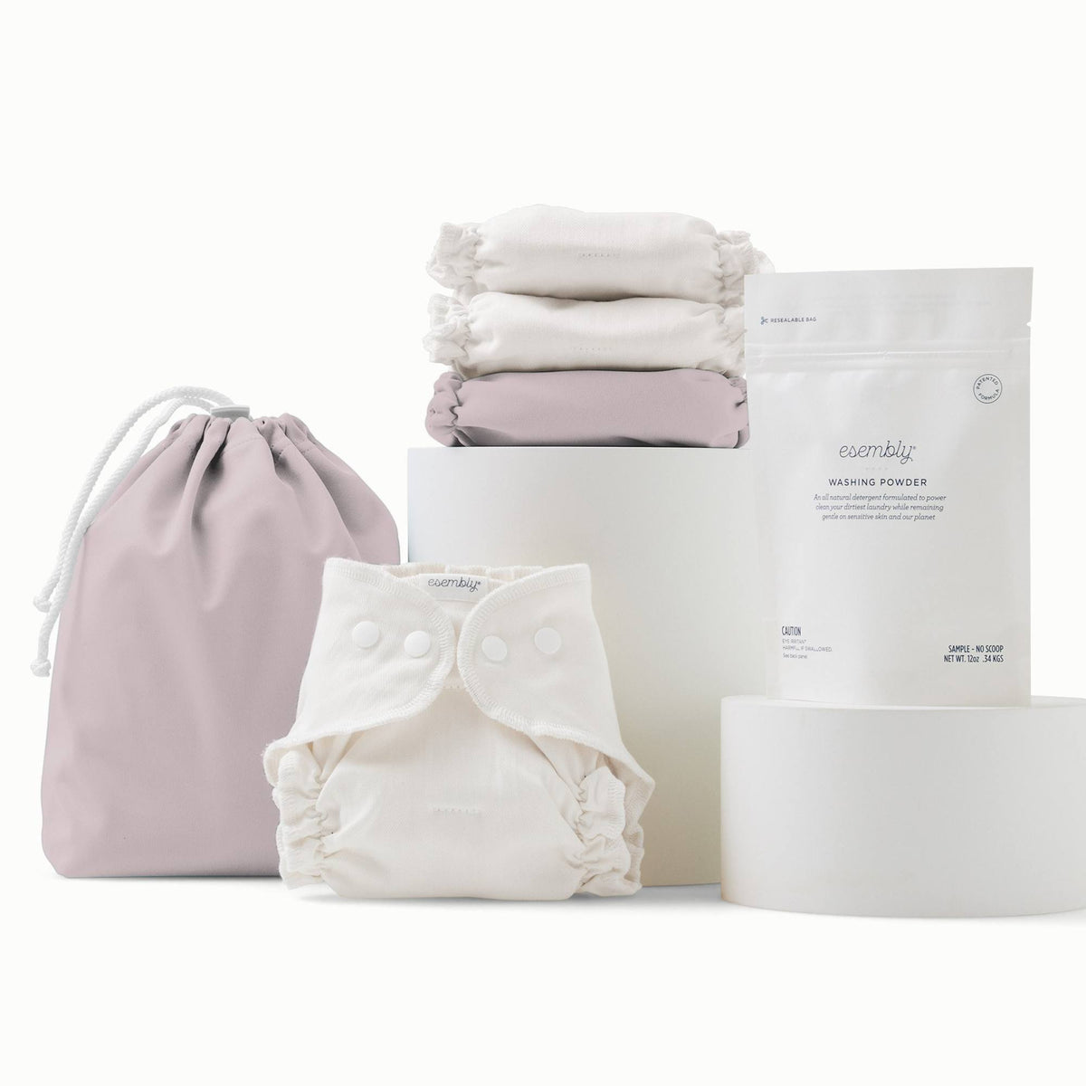 What's In the Esembly Try-It Kit — Cloth Diaper Kids