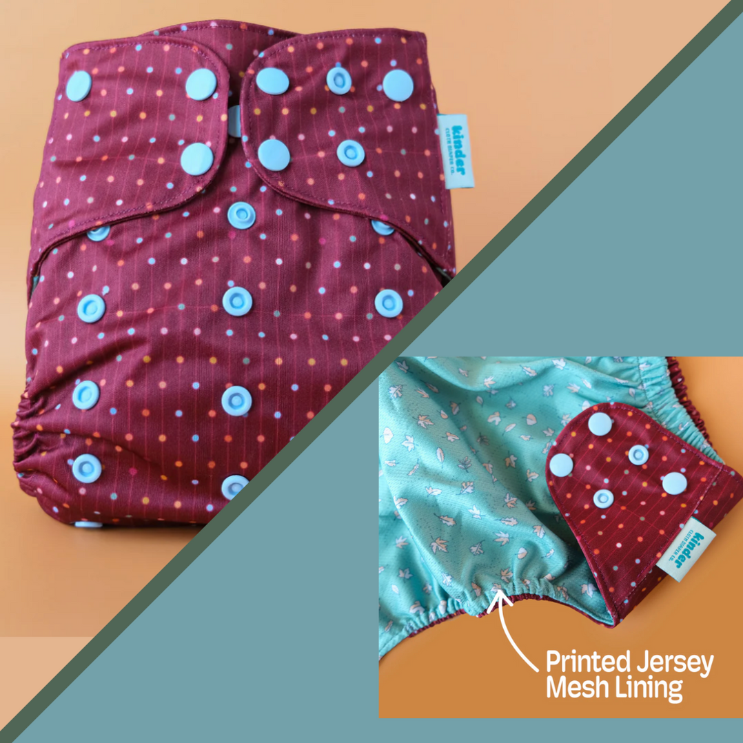 Kinder Pocket Cloth Diaper With Bamboo Insert (7-60lbs) — Cloth Diaper Kids